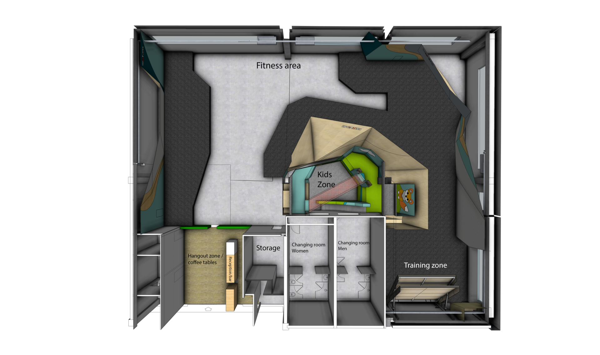 How to deisgin an efficient climbing gym layout